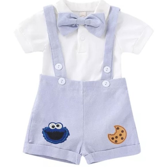boutique | Matching Sets | Cookie Monster Outfit Smash Cake Birthday ...